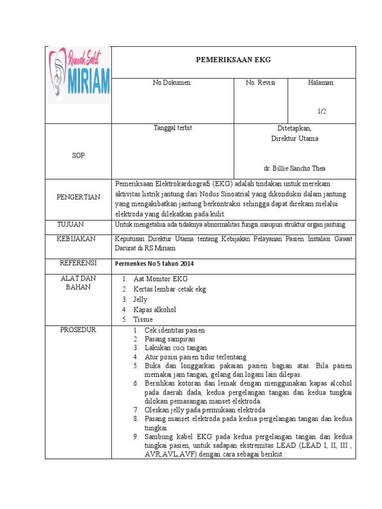 Pemeriksaan Ekg | PDF