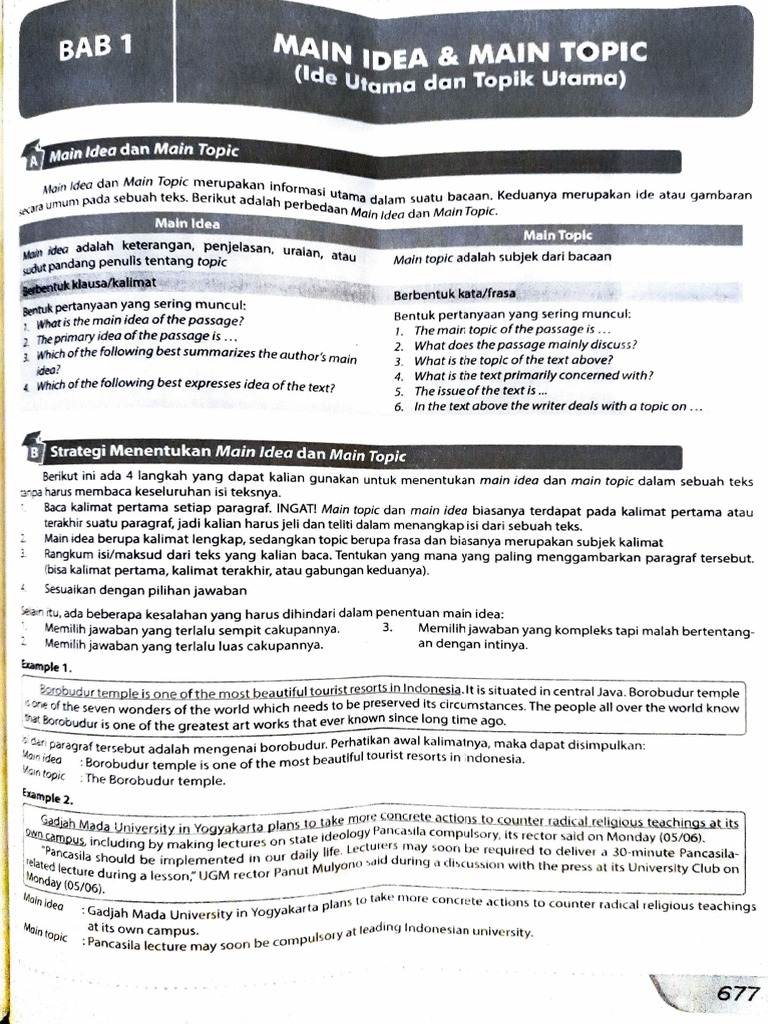 UTBK 1 Main Idea 20 Oct 2021 | PDF