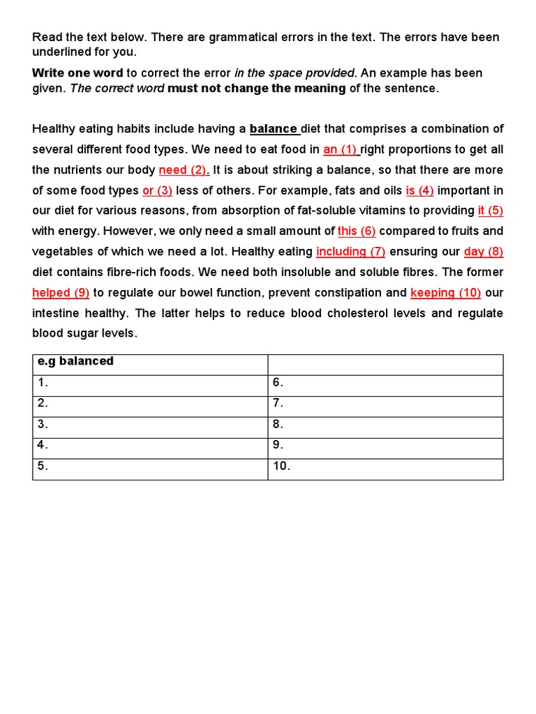 Form 1 Exercise | PDF
