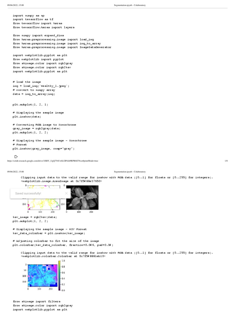 Segmentation Ipynb Colaboratory Pdf Image Segmentation Pixel