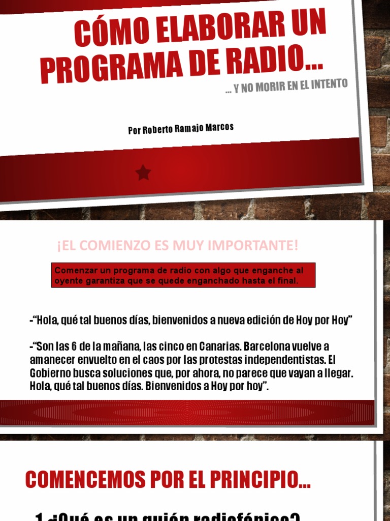 Como Hacer Un Programa de Radio | PDF | Radiodifusión