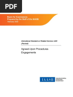 ISRS 4400 Agreed Upon Procedures - Revised | PDF | Judgment (Law ...