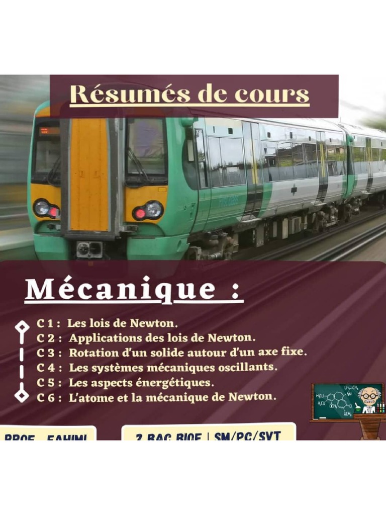 Résumé de Mécanique 2BAC PC&SM - Biof | PDF
