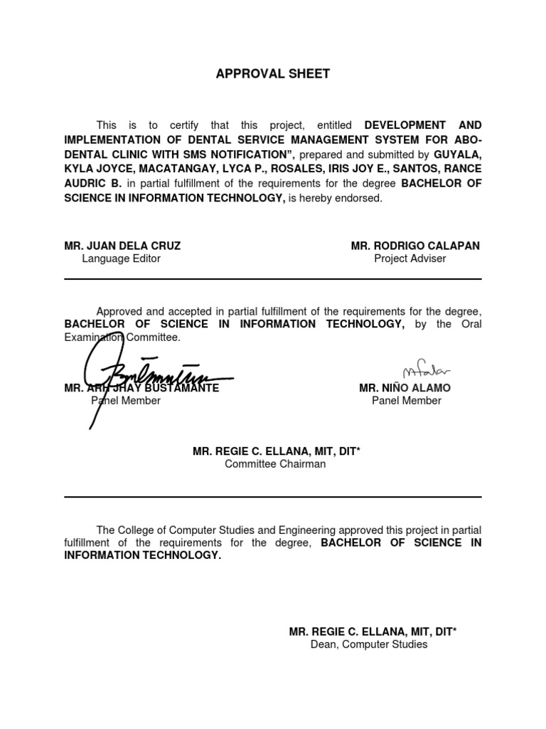 Approval-Sheet 1 | PDF | Technology & Engineering