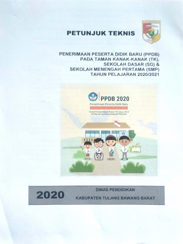 Juknis PPDB Dinas Pendidikan Kab - Tubaba Th.2020 | PDF