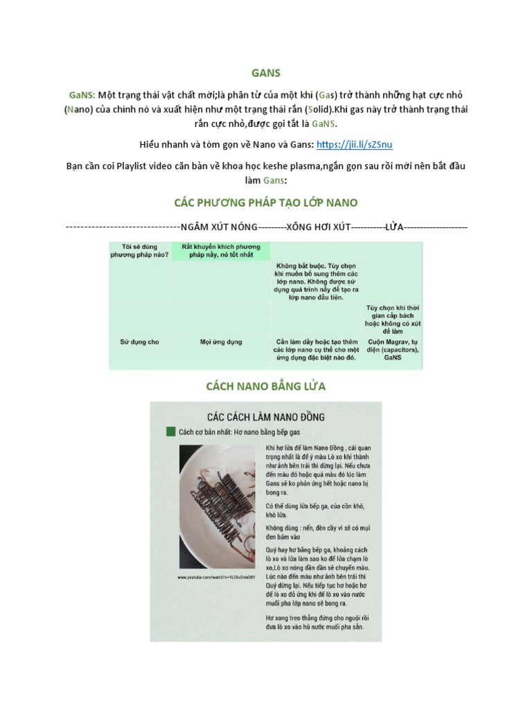 Cách Làm Các Lo I Gans | PDF