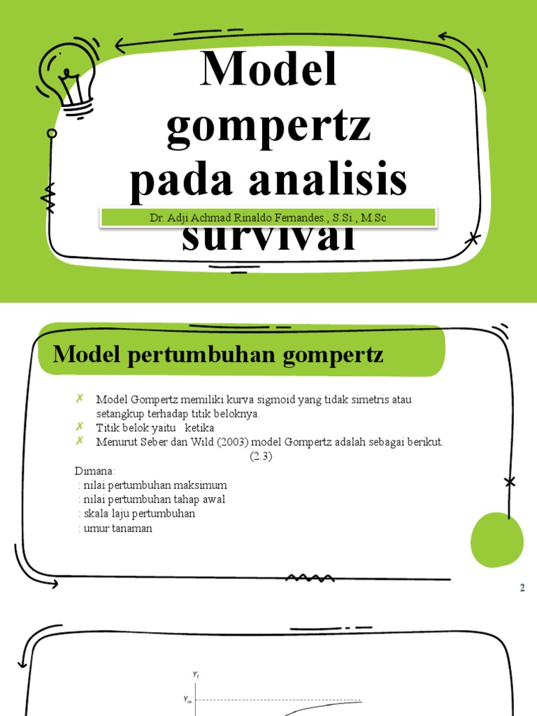 Model Gompertz dalam Analisis Survival | PDF