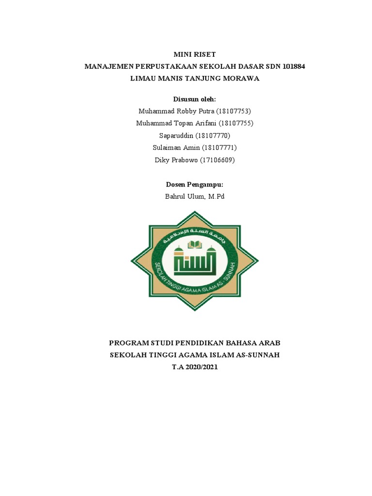 Mini Riset Perpustakaan | PDF
