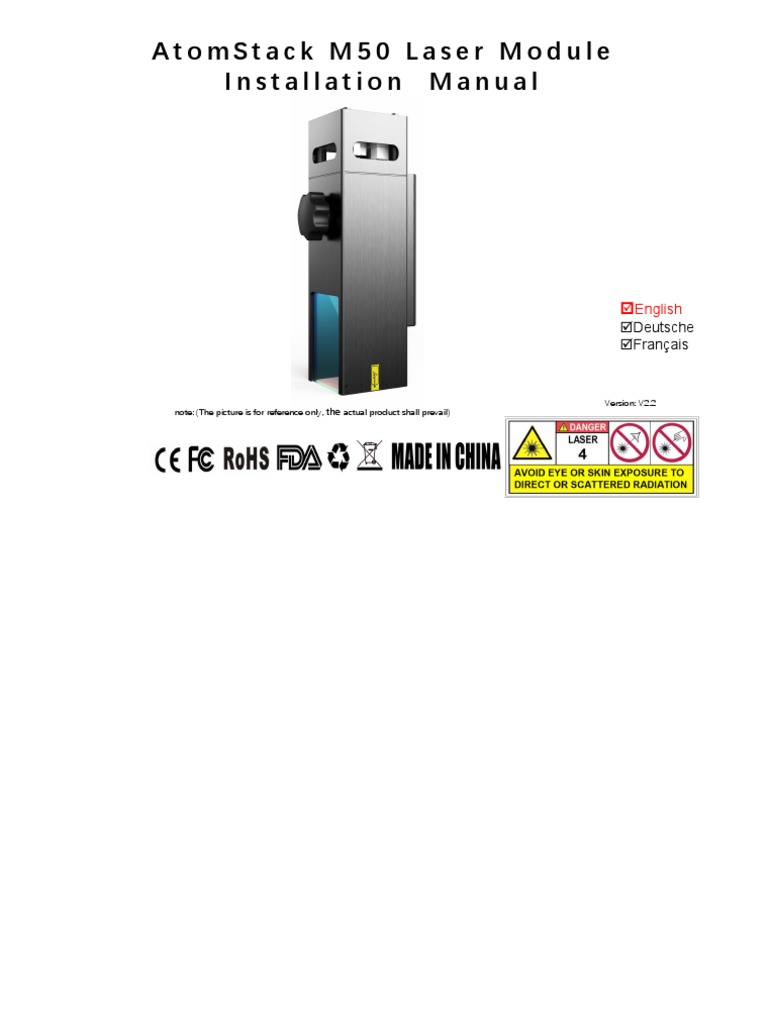 Atomstack M50 Instructions | PDF | Power Supply | Electrodynamics