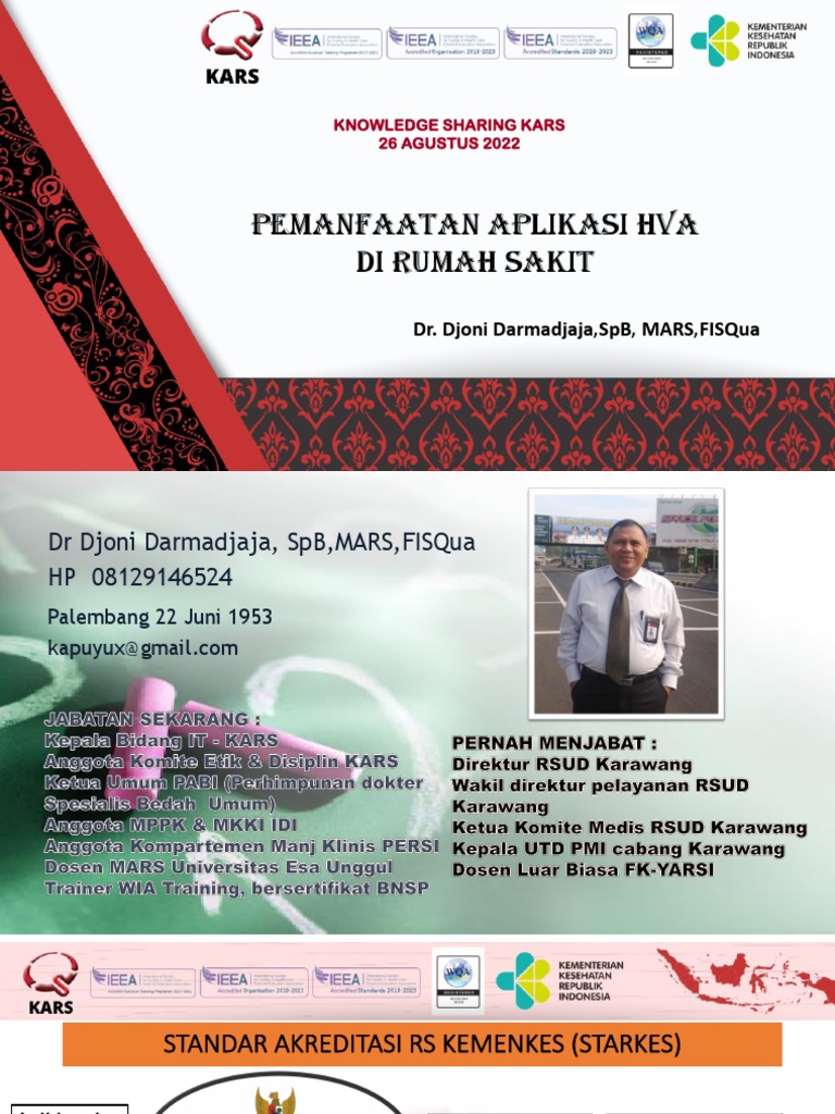 Penggunaan Aplikasi HVA Di RS | PDF