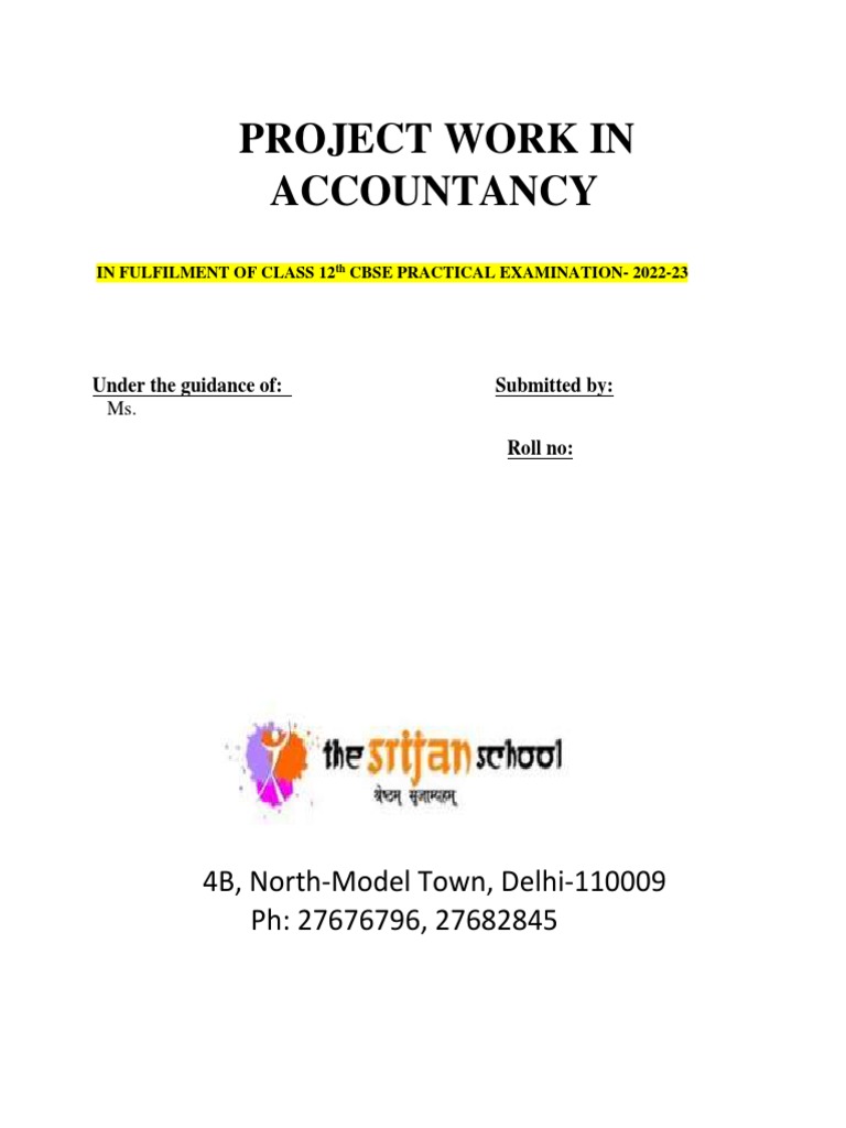 Accountancy Project - Sample | PDF | Income Statement | Financial Statement