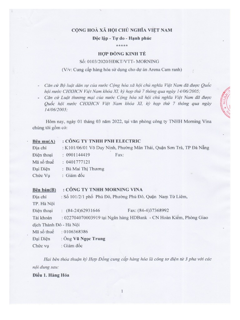 Hop Dong | PDF