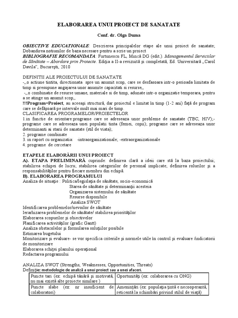 Curs 9 Management de PROIECT | PDF