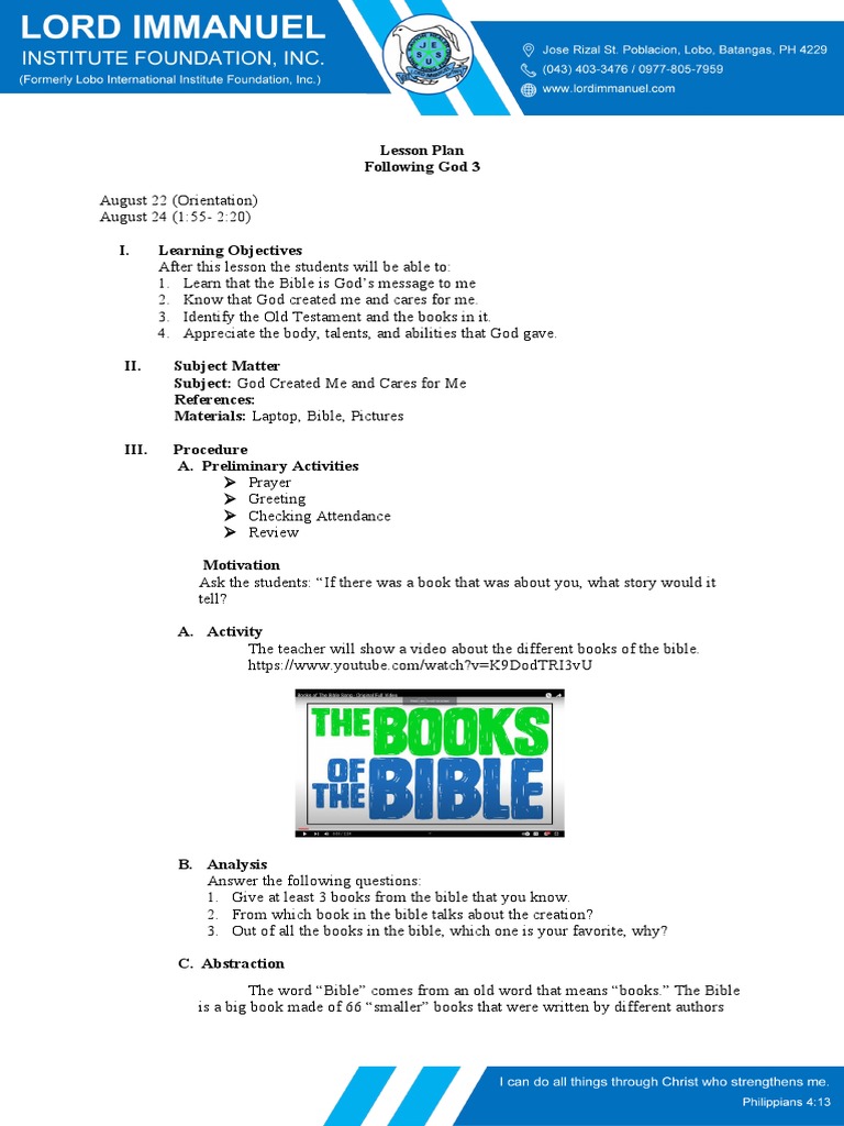 Following God | PDF | Bible Content | Religious Works
