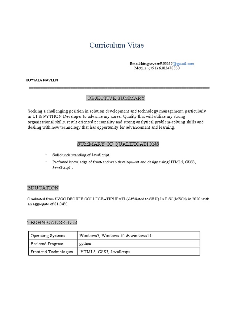 My Resume | PDF