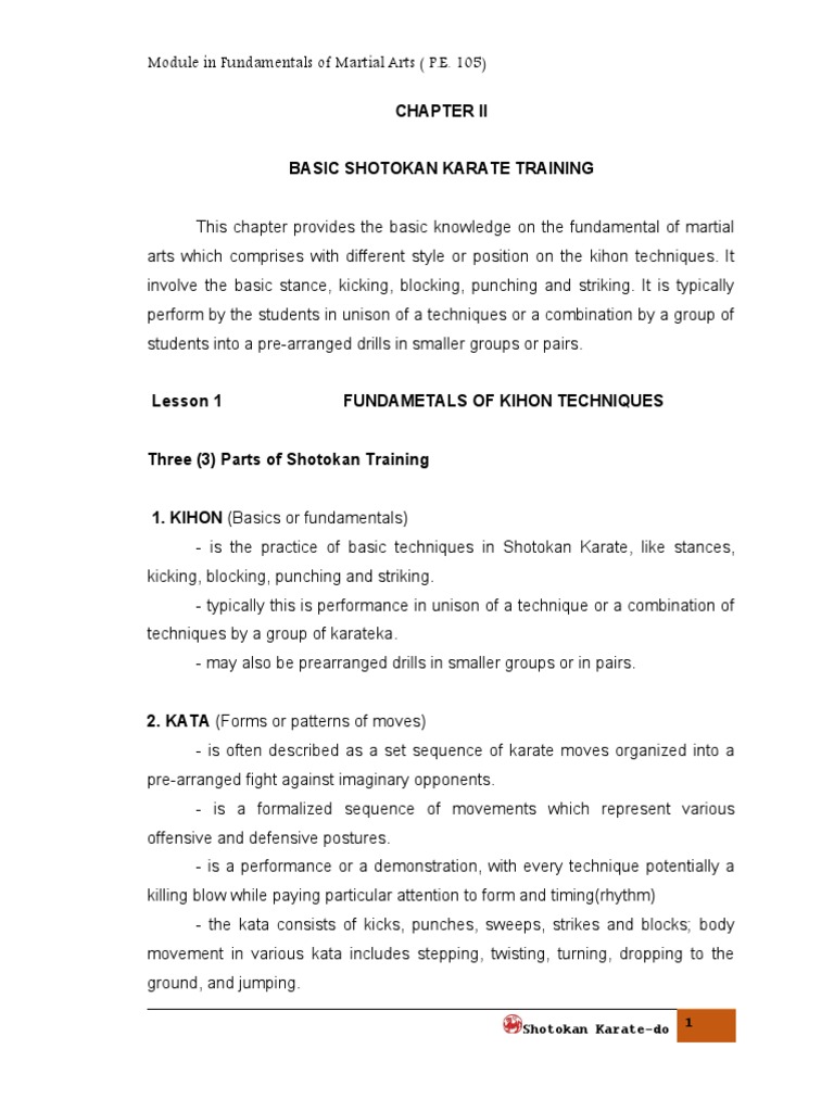 Shotokan Karate Fundamentals | PDF | Shotokan | Karate Shotokan Karate Fundamentals | PDF | Shotokan | Karate
