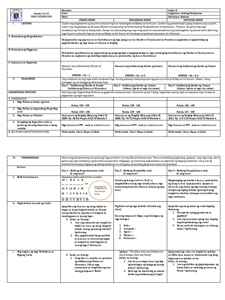 Final AP8 2nd LC Week 1 | PDF