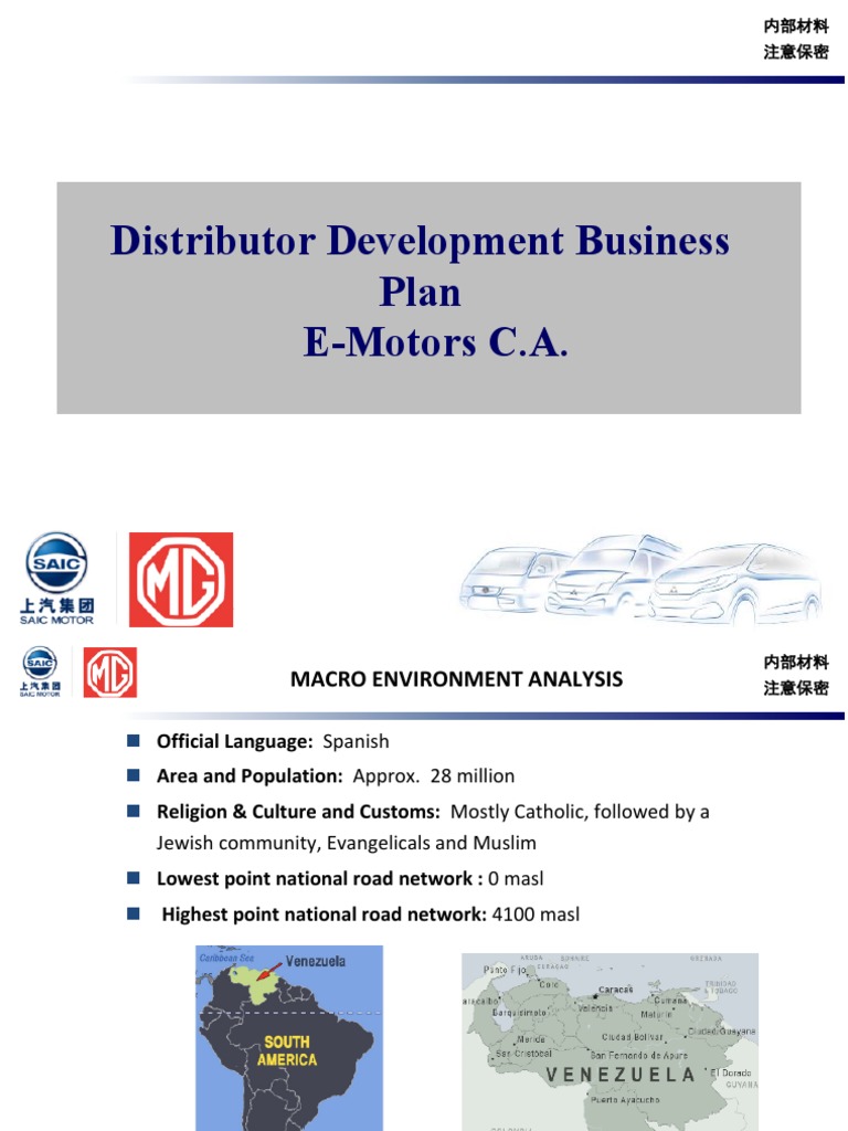 Venezuela Distributor Development Plan | PDF | General Motors ...