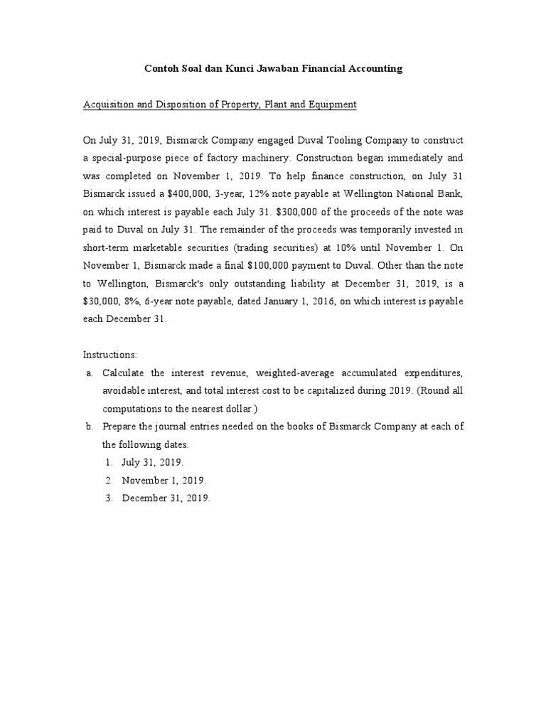 Contoh Soal Dan Kunci Jawaban Financial Accounting Akun Jessica