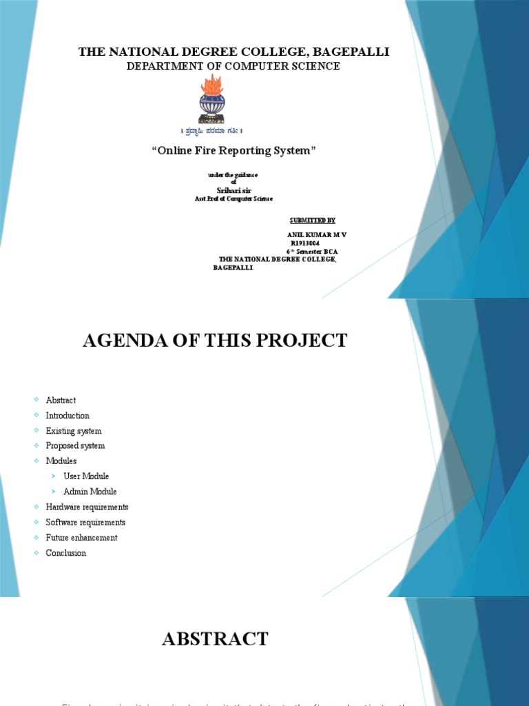 Online Fire Reporting System Project | PDF | Php | Security Alarm