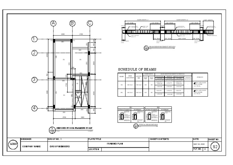 Sample Framing Plan | PDF | Civil Engineering