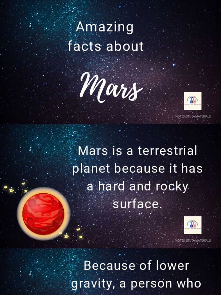Amazing Facts About Mars | PDF | Mars | Planetary Science