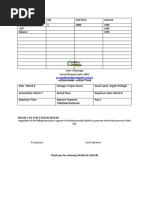 Hotel Guest Registration Card Template | PDF | Finance & Money ...