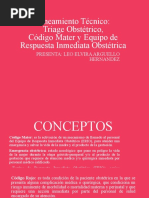 Protocolo de Triage Obstétrico y Código Mater | PDF | Partería | Hospital