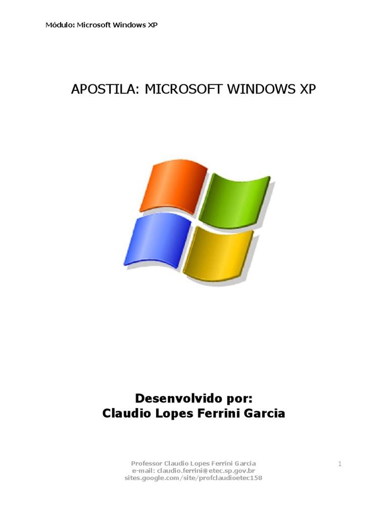 Apostila Windows XP | PDF | Janela (informática) | Microsoft Windows
