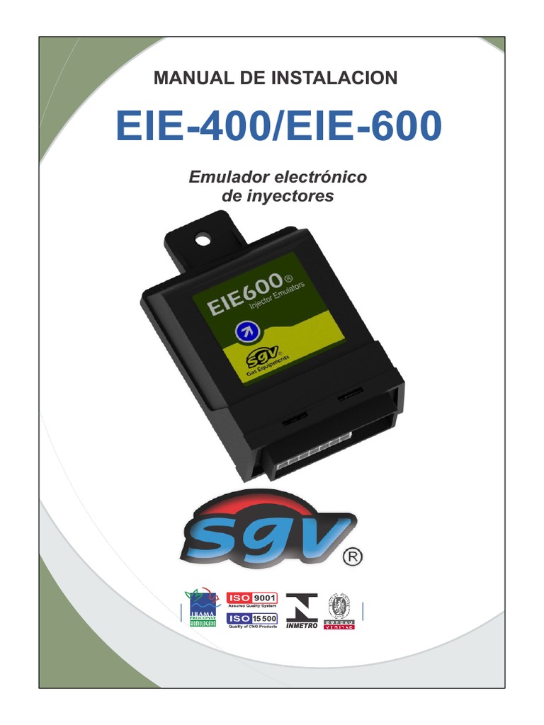 Manual de Instalación Emuladores GNC EIE-400/EIE-600 | PDF | Inyección de combustible | Emulador
