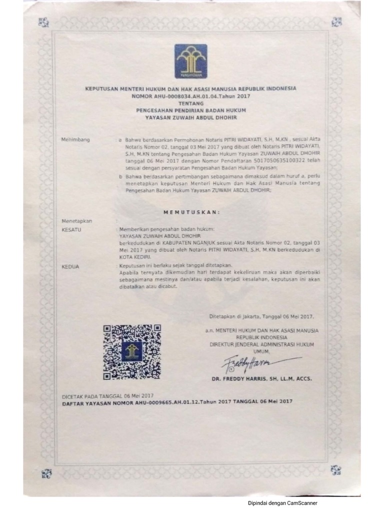 SK Kemenkumham | PDF