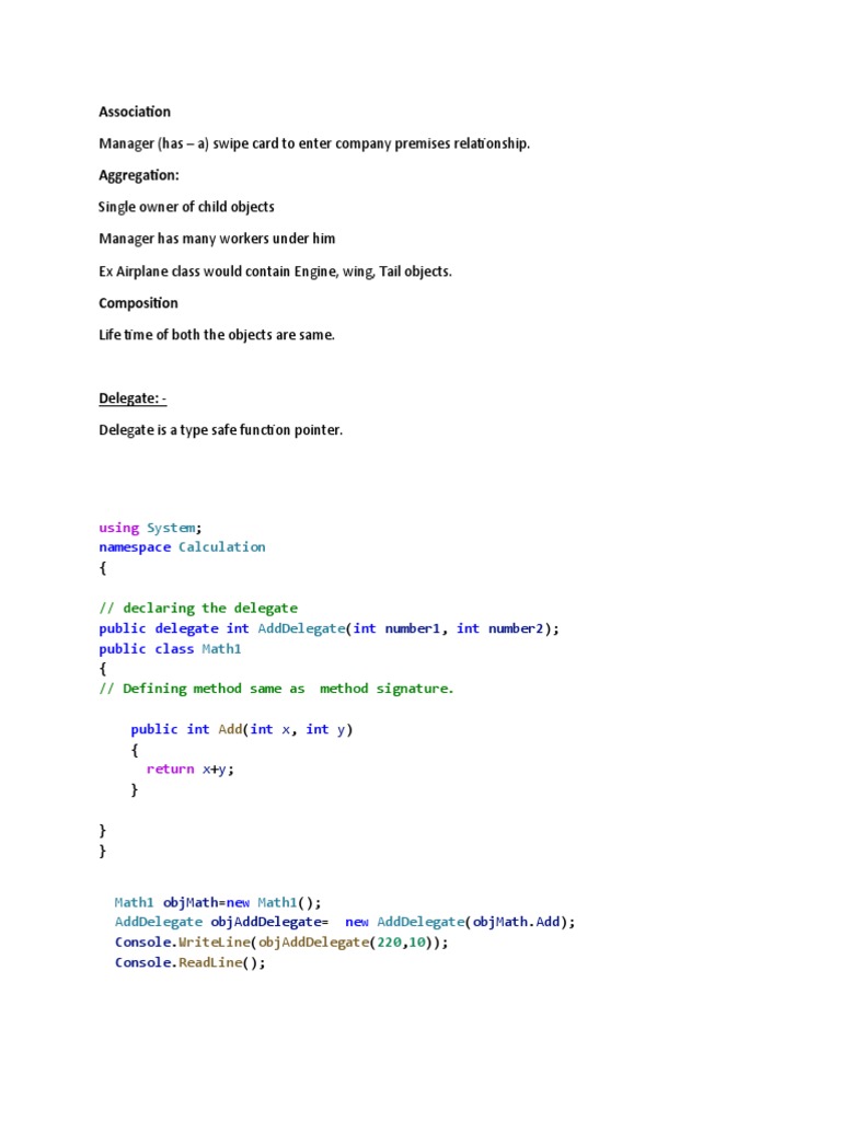 Dotnet | Download Free PDF | Method (Computer Programming) | Class ... Dotnet | Download Free PDF | Method (Computer Programming) | Class ...