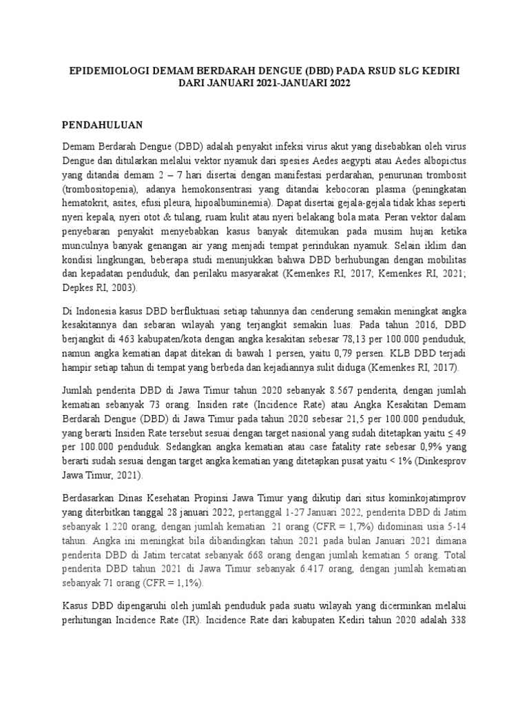 Tugas Jurnal Demam Berdarah Dengue | PDF