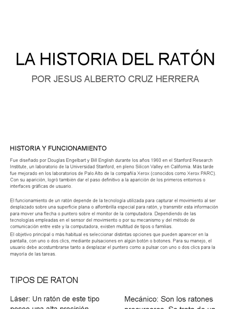 La Historia Del Ratón | PDF | Science | Informática
