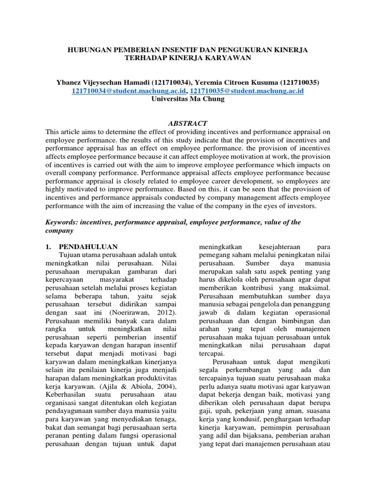 Ybanez Vijeysechan Hamadi - Sistem Pengendalian Manajemen | PDF | Karier & Perkembangan ...