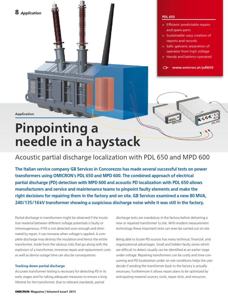 PDL 650 MPD 600 Article Acoustic PD Localization With MPD 600 OMICRON ...