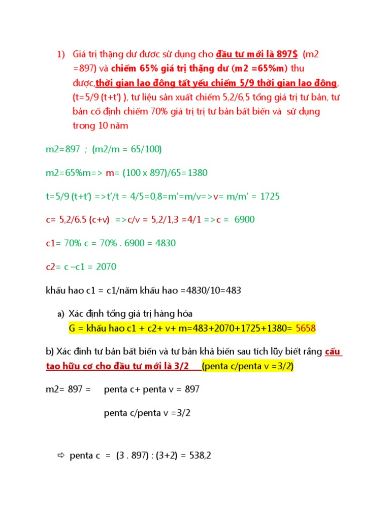 Bài Gi I Toán KTCT | PDF