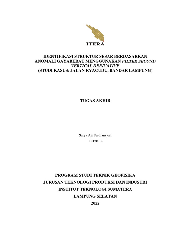 Draft TA - Satya Aji Ferdiansyah - 118120137 | PDF