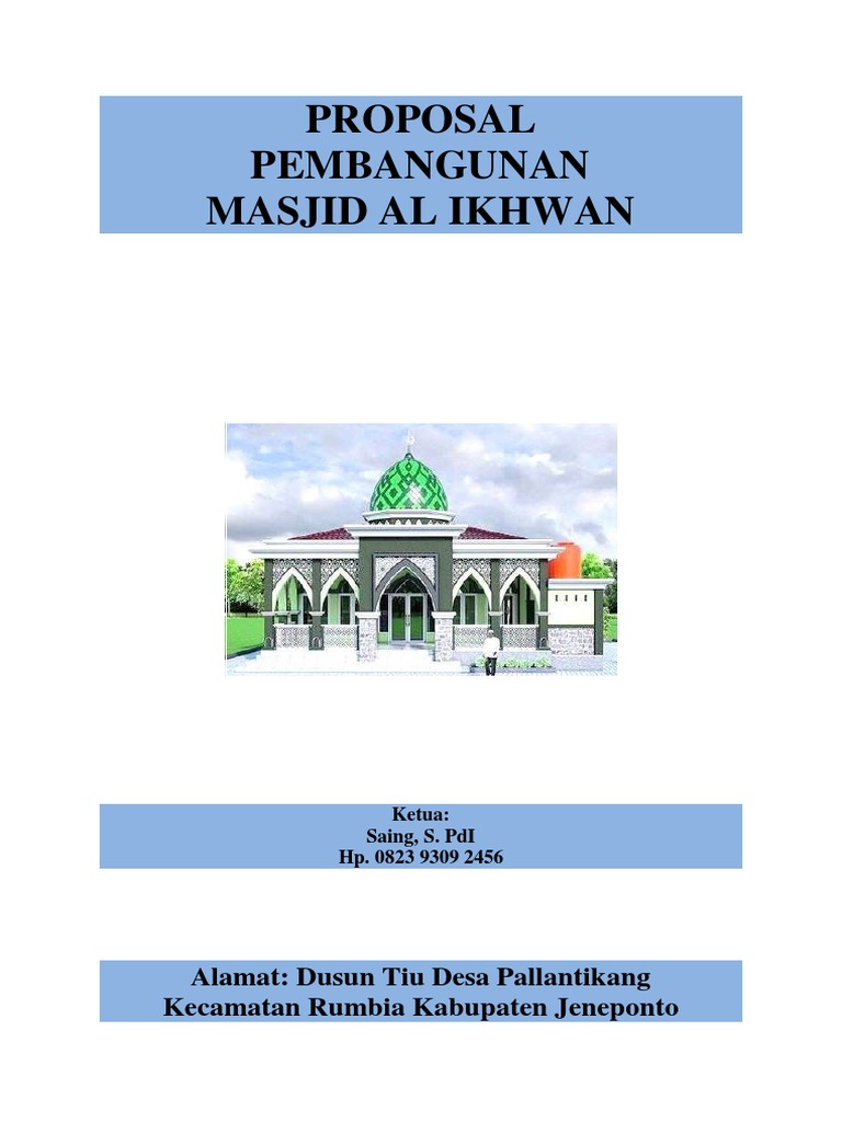 Draft Proposal Masjid 2022 | PDF