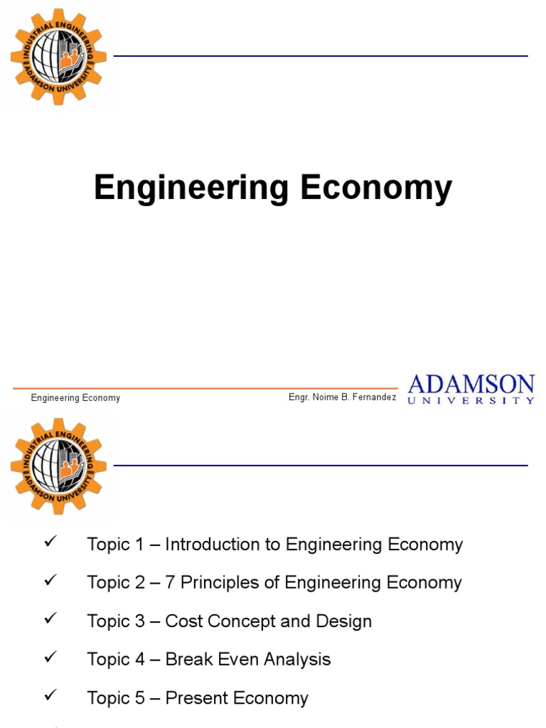 7 Principles of Engineering Economy | PDF | Economies | Engineering