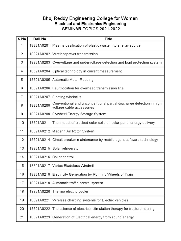IV EEE Seminar Topic | PDF | Electricity | Electric Power Transmission