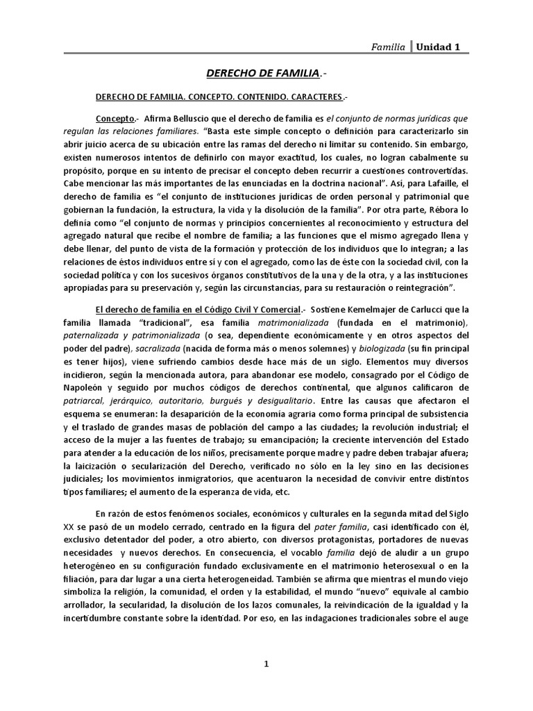 Familia - Unidad 1 | PDF | Parentesco | Familia