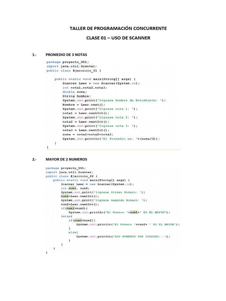 Clase 01 - Programacion Concurrente | PDF
