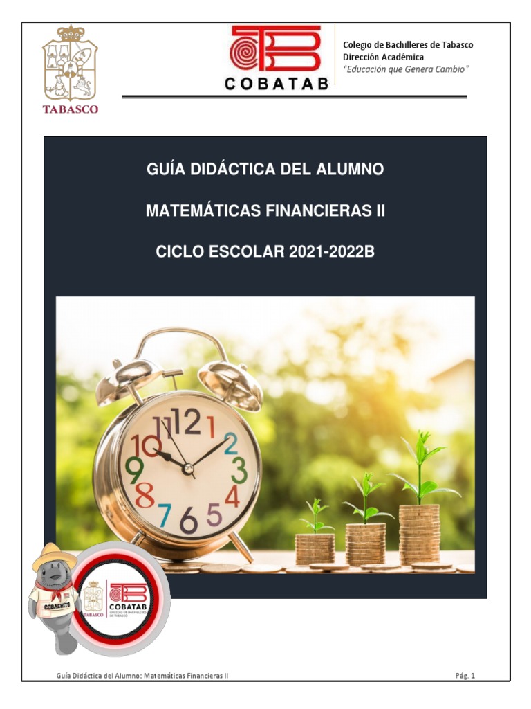 Matemáticas Financieras | PDF | Evaluación | Método de enseñanza