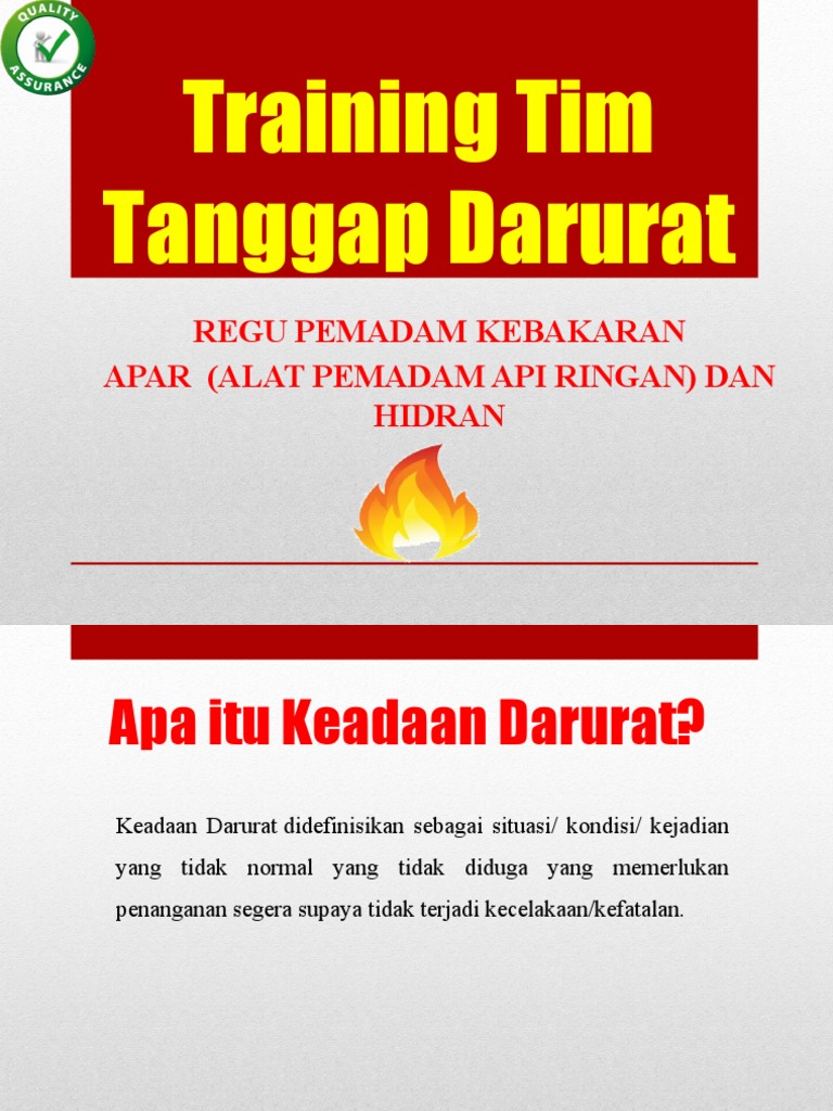 Training DAMKAR | PDF