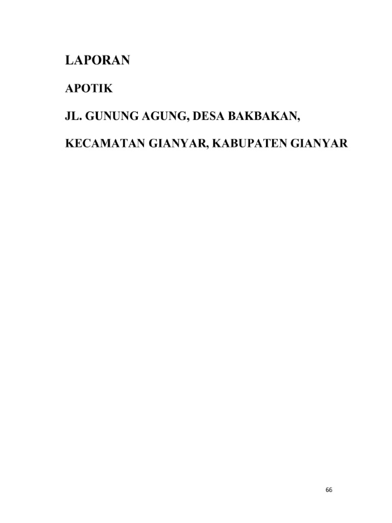 Contoh Laporan Laik Fungsi | PDF