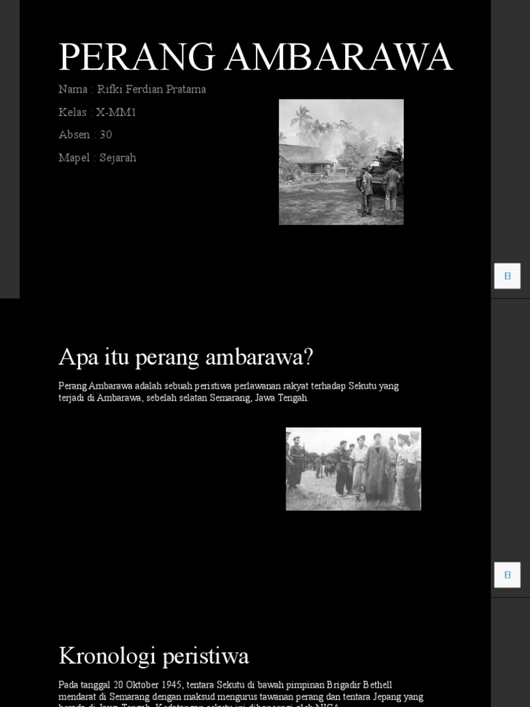 Kronologi Perang Ambarawa 1945 | PDF