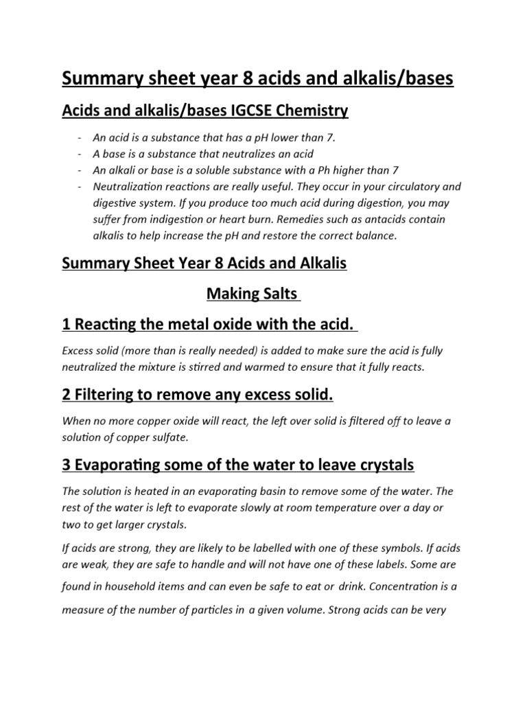 Year 8 Chemistry Basics | PDF | Chemical Elements | Atoms