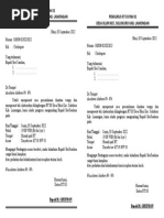 Surat Undangan Pemilihan Ketua RT | PDF