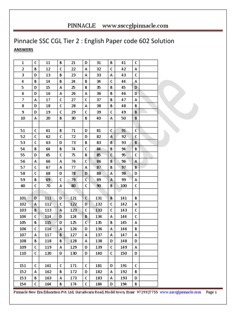 602-Solution Pinnacle | PDF | Subject (Grammar) | Verb